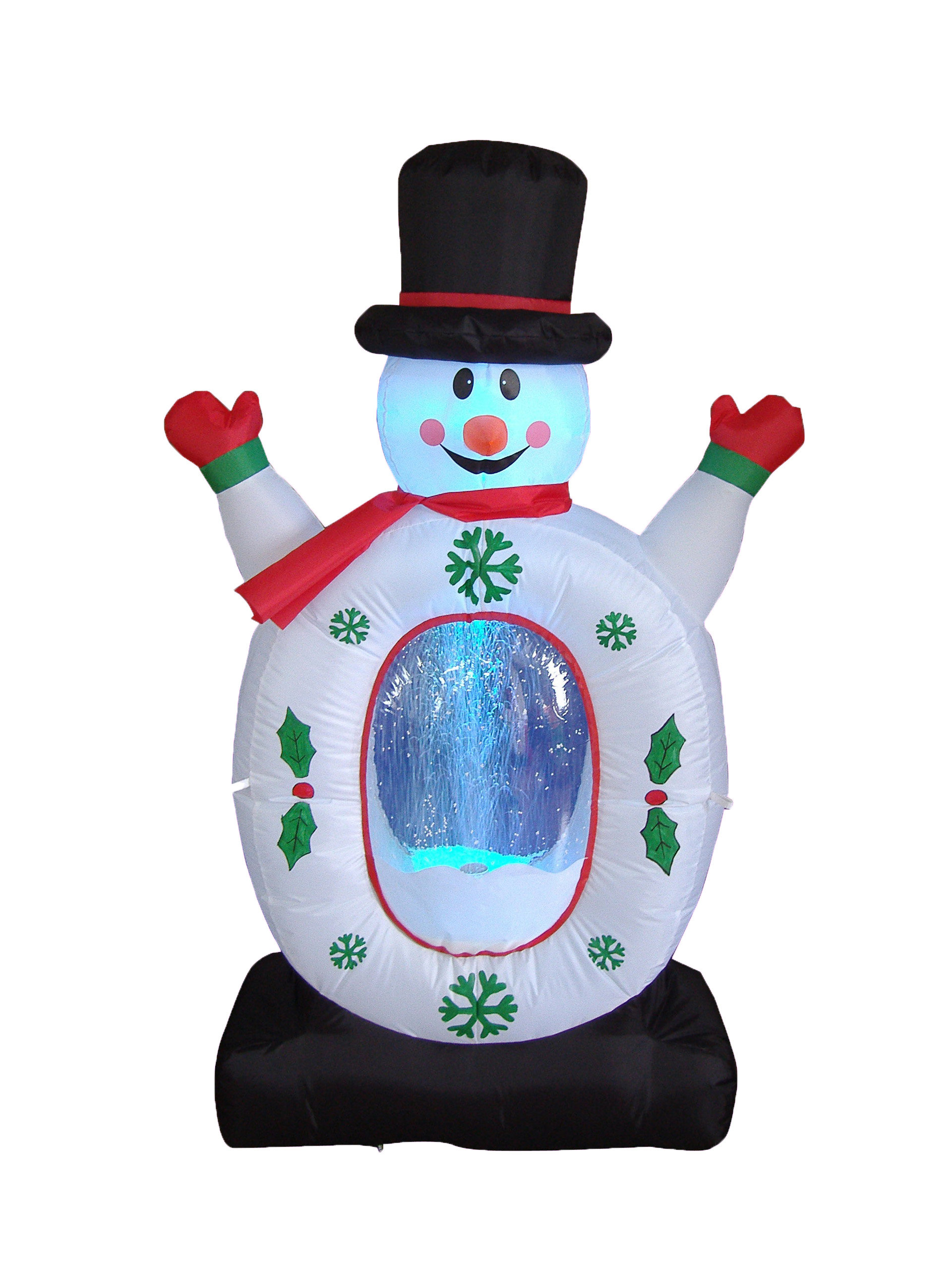 The Holiday Aisle® 4 Foot Lighted Christmas Inflatable Snowman