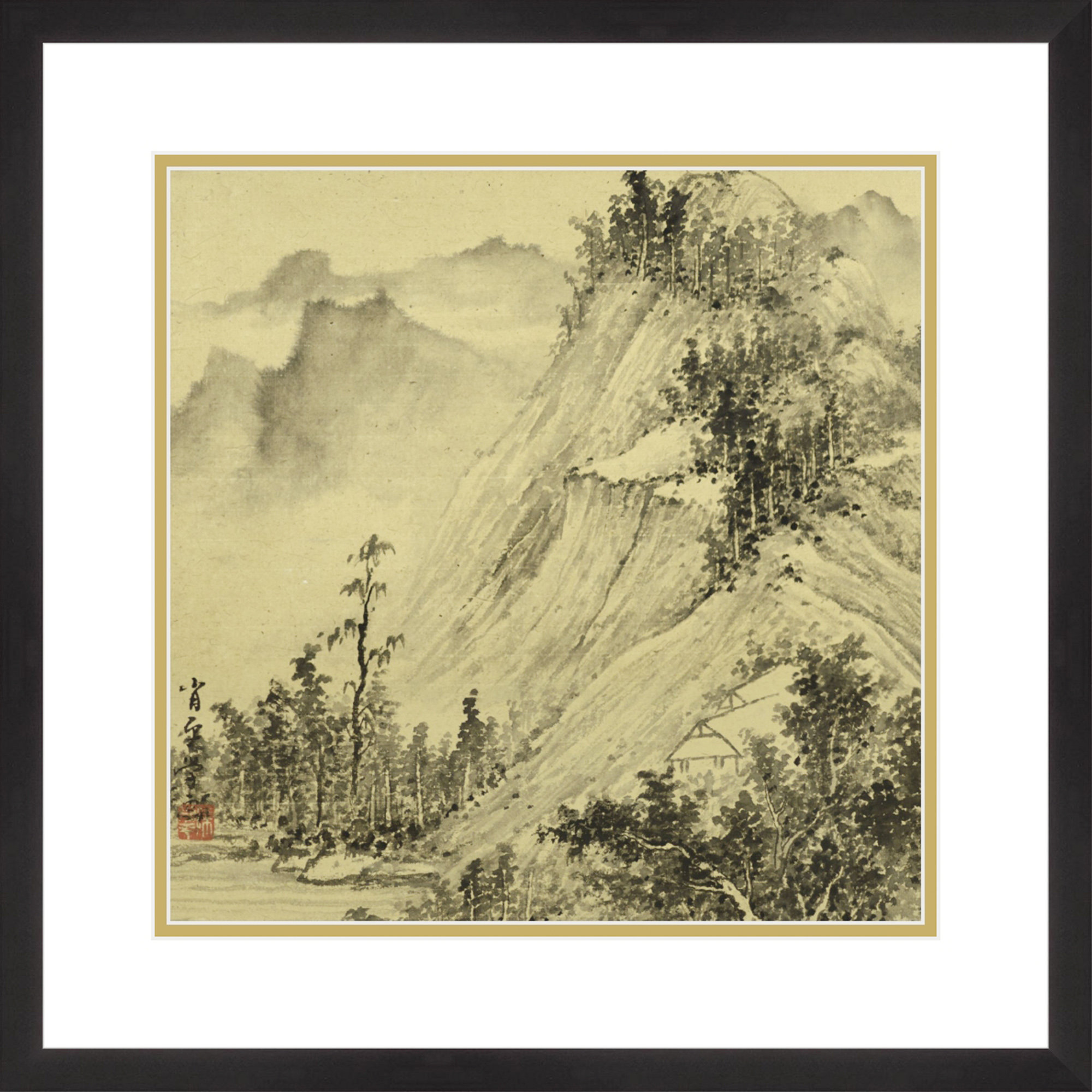 Luminance Arts Dwelling in the Fuchun Mountains by Chen Xiaoping - Single Picture Frame Print on ...