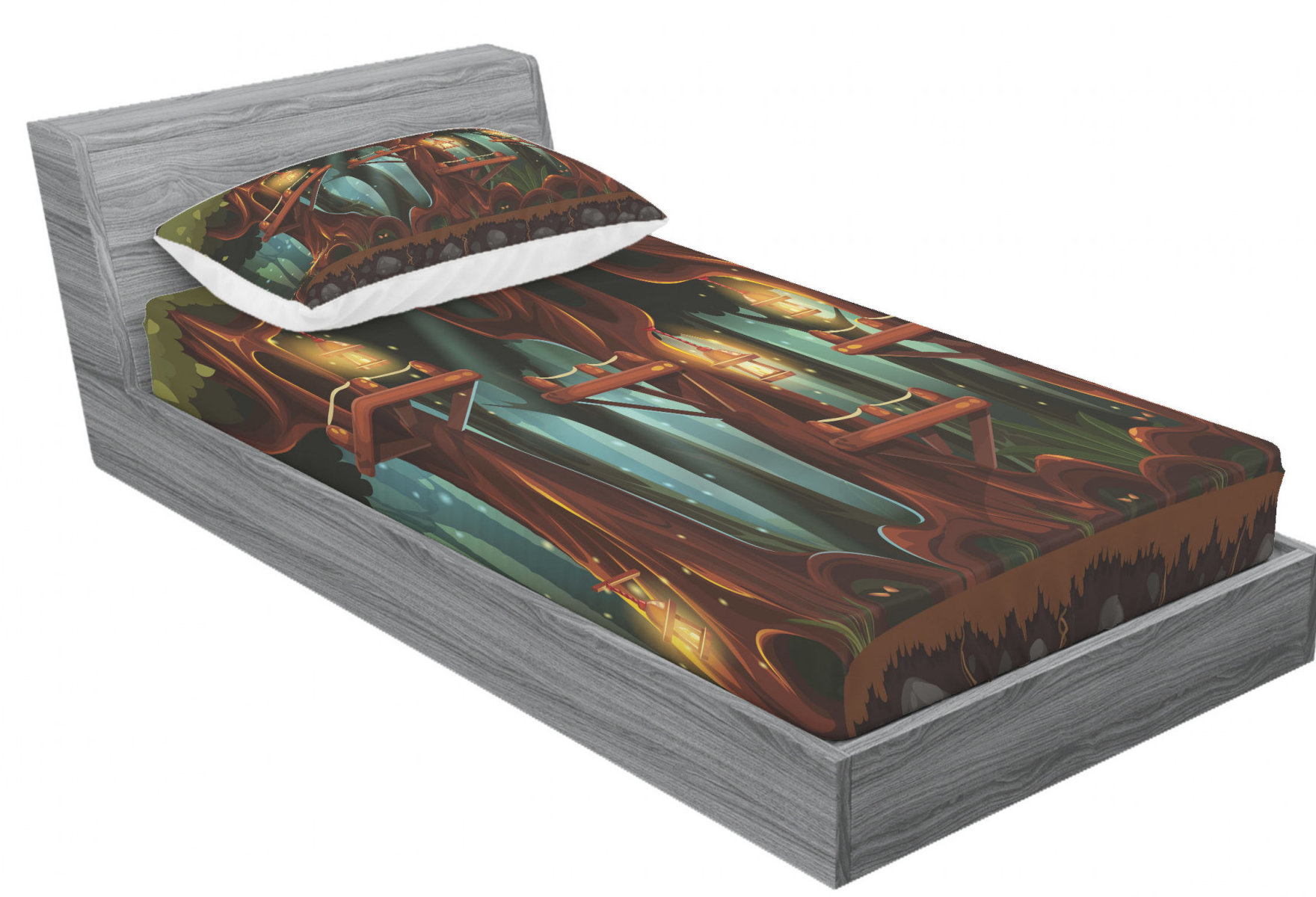 Ambesonne Firefly Sheet Set | Wayfair