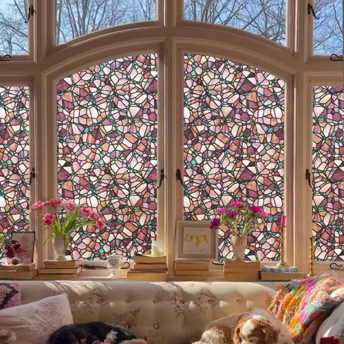 Winston Porter Abstract Non-Wall Damaging Window Decal & Reviews | Wayfair