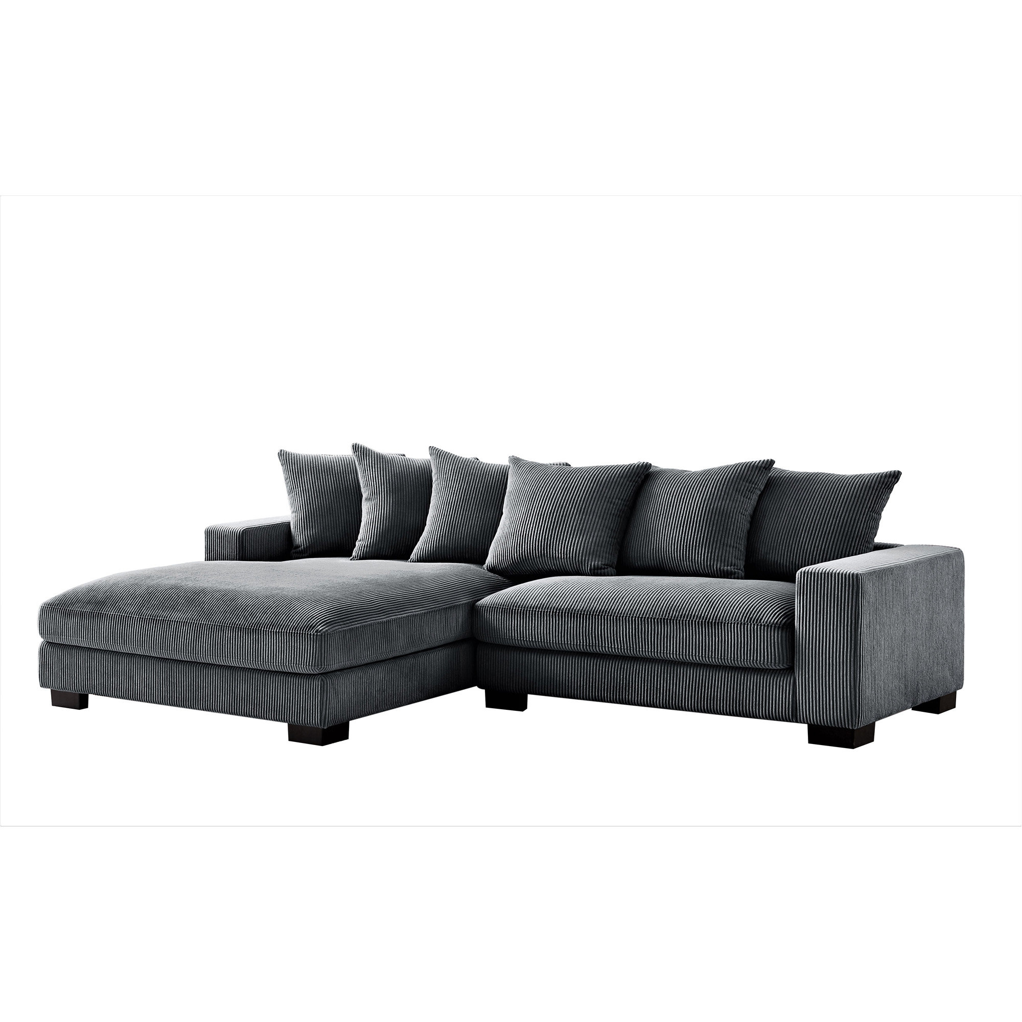 Latitude Run® Luxe Oversized Two-Piece Left Facing Sectional Couches ...