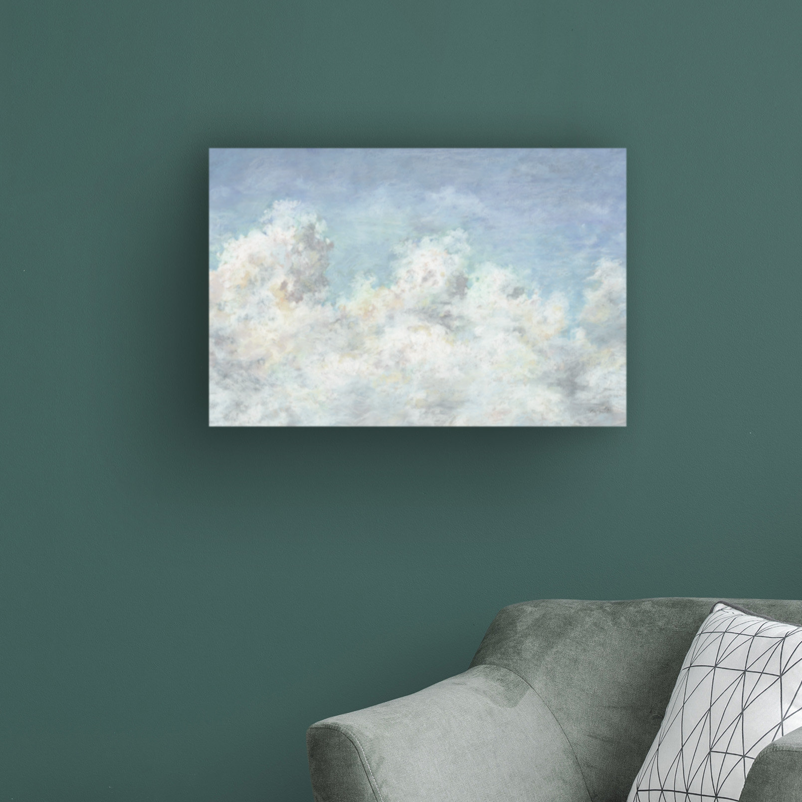 Winston Porter Lisa Audit 'Heavenly Blue 01' Canvas Art - Wayfair Canada