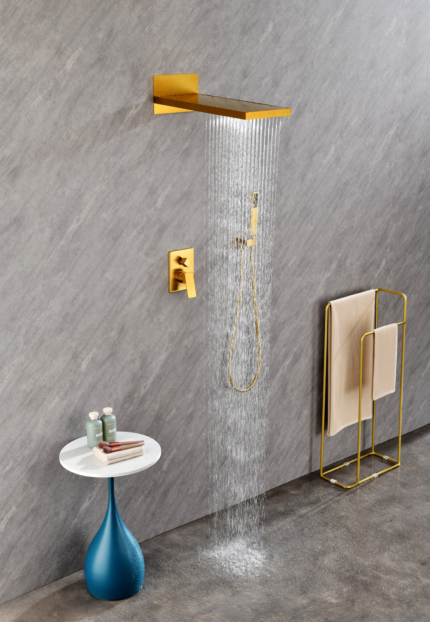 ACME Furniture Thermostatic Complete Shower System with Rough in-Valve ...