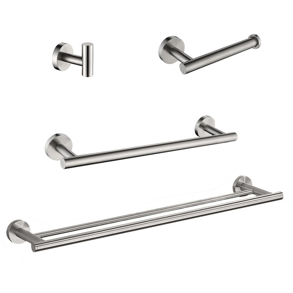 Interbath 4 Pieces Bathroom Hardware Set Wall Mounted,stainless Steel ...