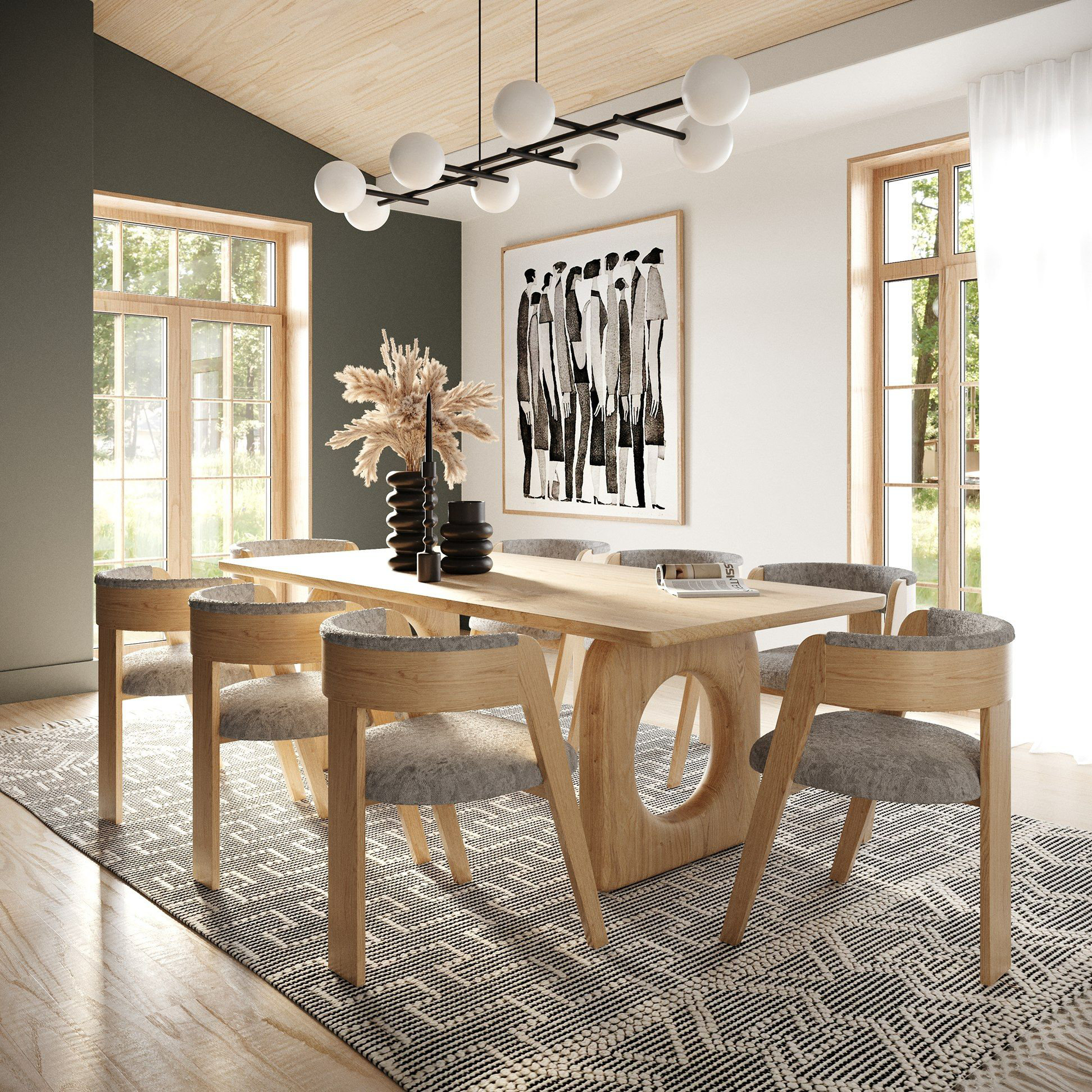 AllModern Gardiner 87" Dining Table - Wayfair Canada