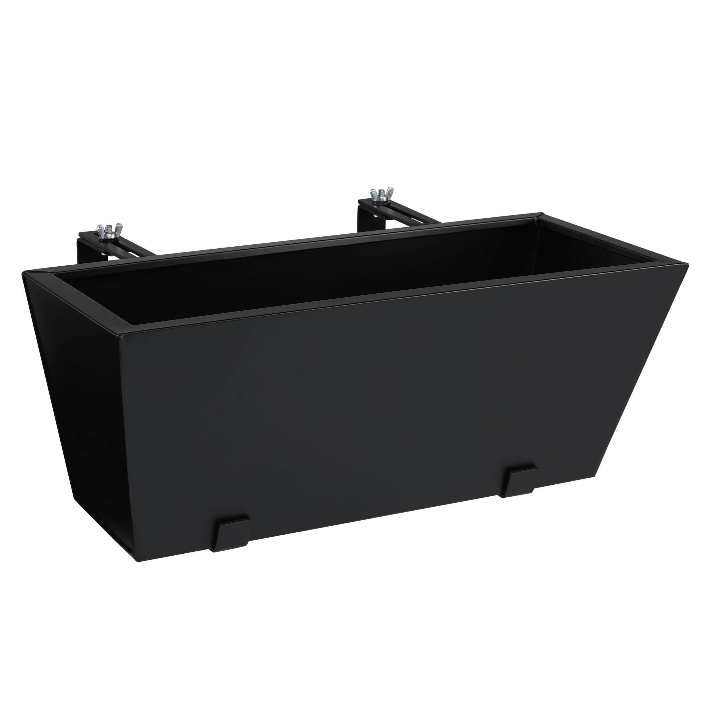 Latitude Run® 2pk Metal Railing Planter Box | Hanging Adjustable ...