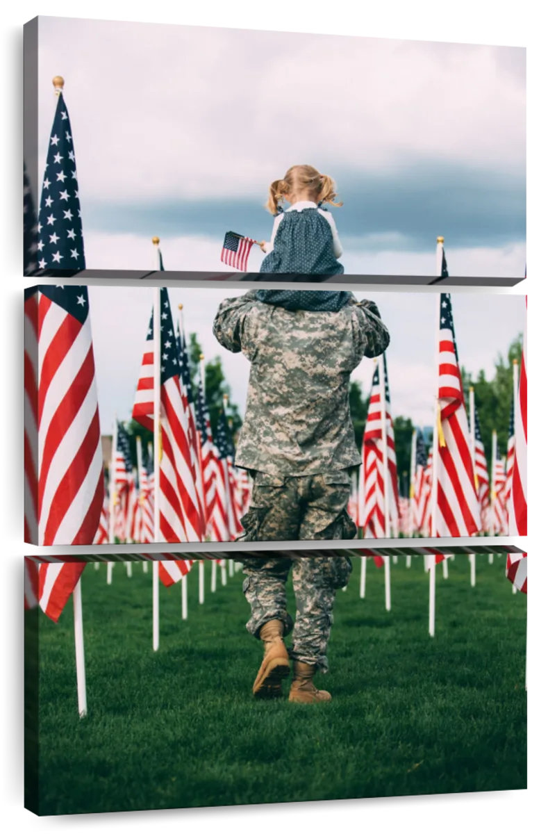 Winston Porter Patriotic Father And Child | Wayfair