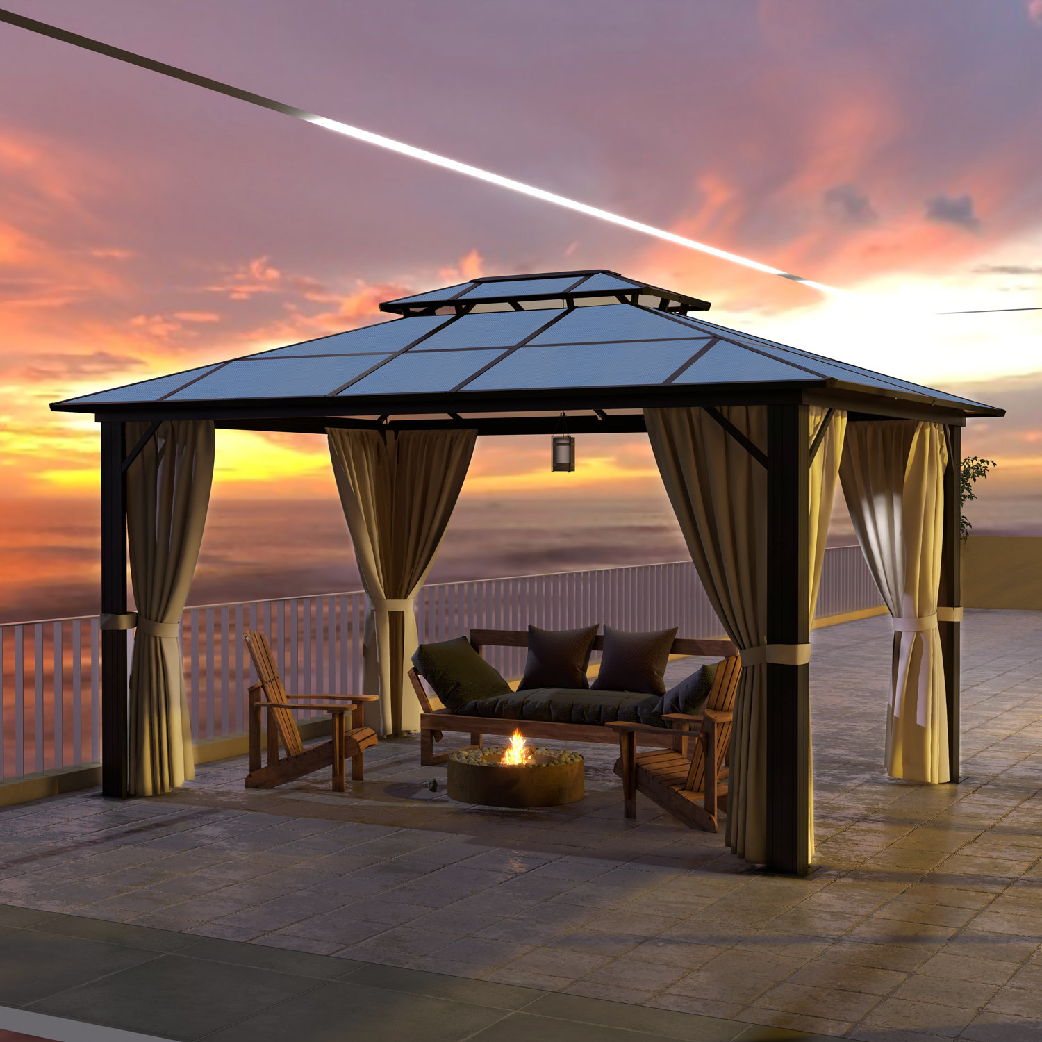 JolyDale Aluminum Patio Gazebo & Reviews | Wayfair