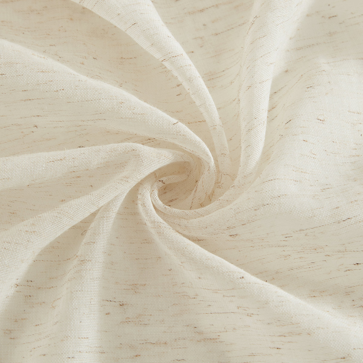 Ebern Designs Keefe Burlap Flax Linen Semi Sheer 3 Piece Kitchen ...