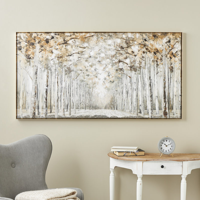 Millwood Pines Forest Landscape - Shadow Box Print on Canvas | Wayfair