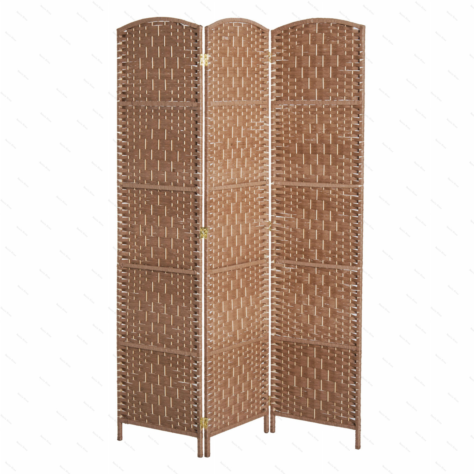 Alcott Hill 6' Tall Wicker Weave 3 Panel Room Divider Privacy Screen ...