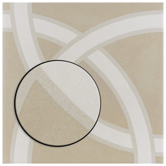 Merola Tile Caprice Pastel Loop 8" x 8" Porcelain Field Tile & Reviews ...