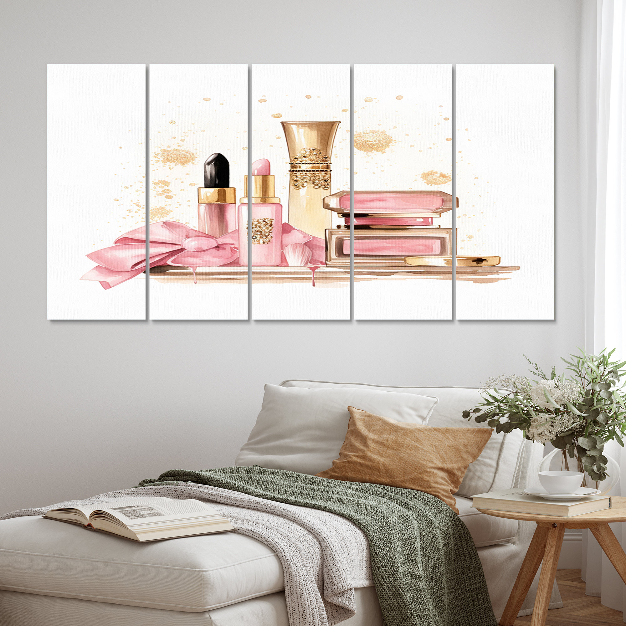 Everly Quinn Boho Chic Cosmetics Elegant Make-Up IV - Toiletries Wall ...