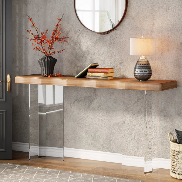 Ebern Designs Surikova 47.24'' Modern Acrylic Console Table "& Reviews ...