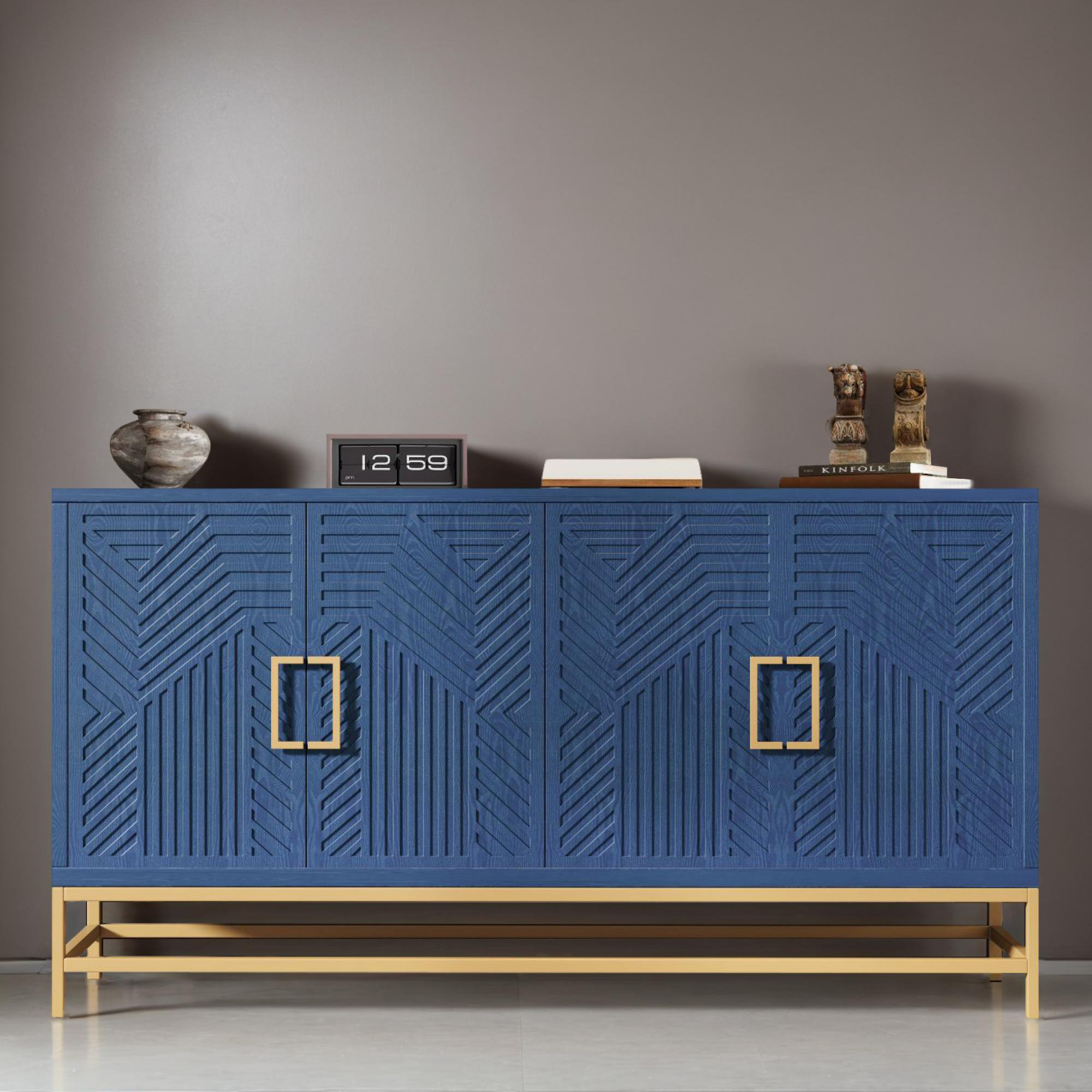 Everly Quinn 60" Console Table Entryway Sideboard for Hallway Living ...