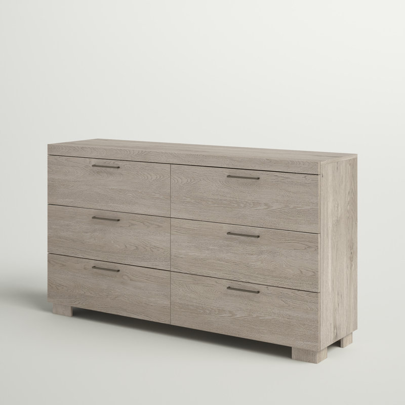 Sand & Stable™ Zephyr 6 Drawer Double Dresser & Reviews | Wayfair