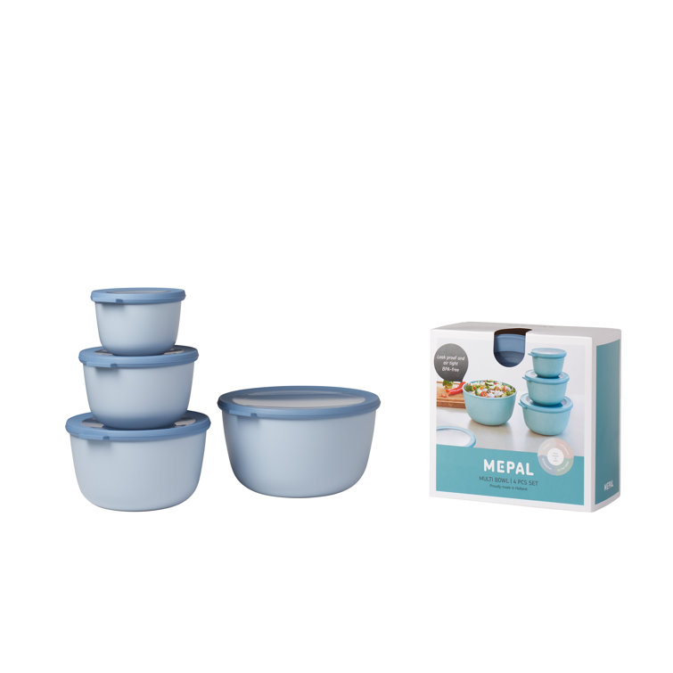 MEPAL, Cirqula Set Of 4 Multi Food Storage And Serving Bowls With Lids ...