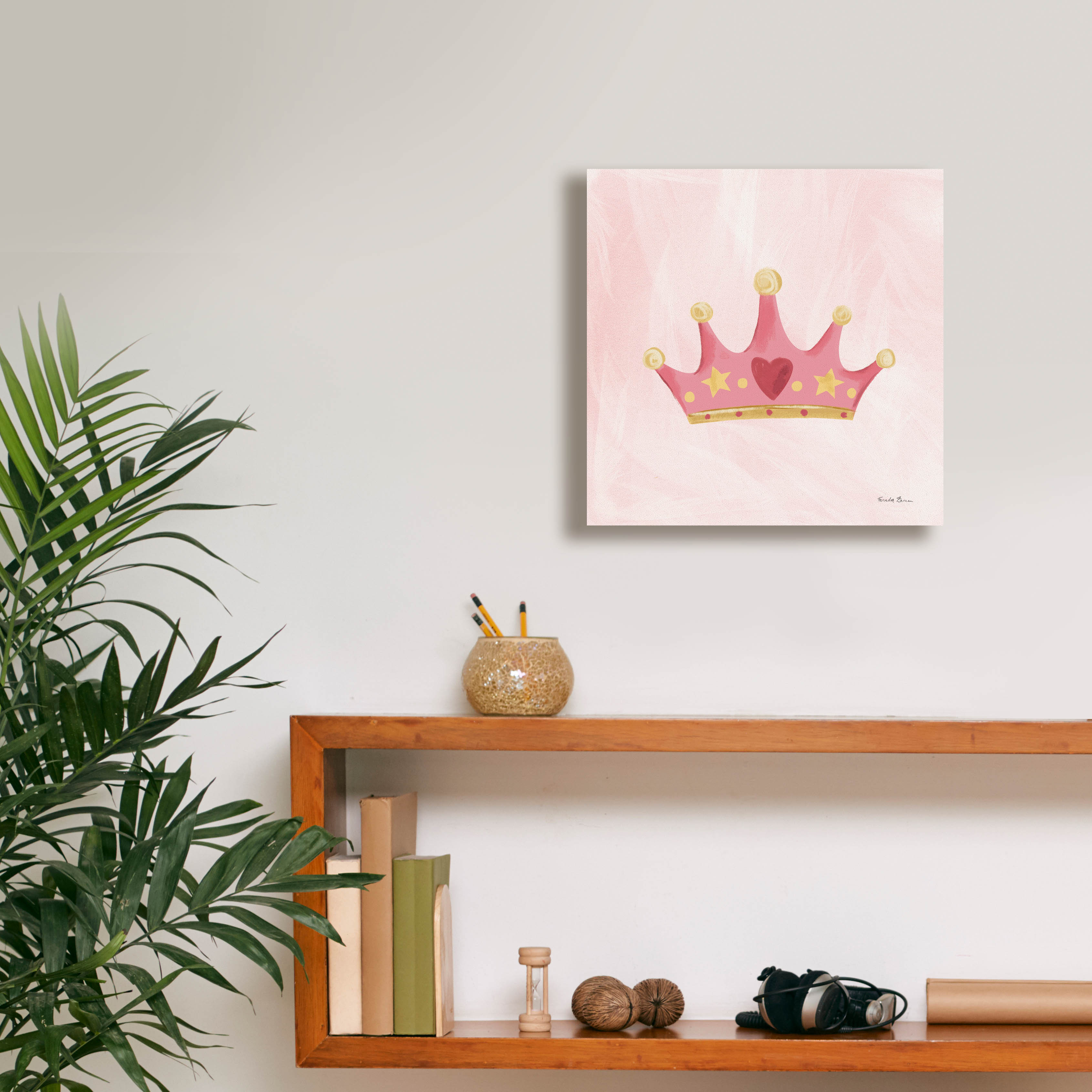 Gemma Violet 'Pretty Princess Crown' by Farida Zaman Wall Art | Wayfair
