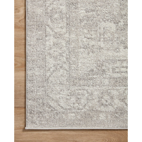 One Allium Way® Performance Silver/Ivory Rug | Wayfair