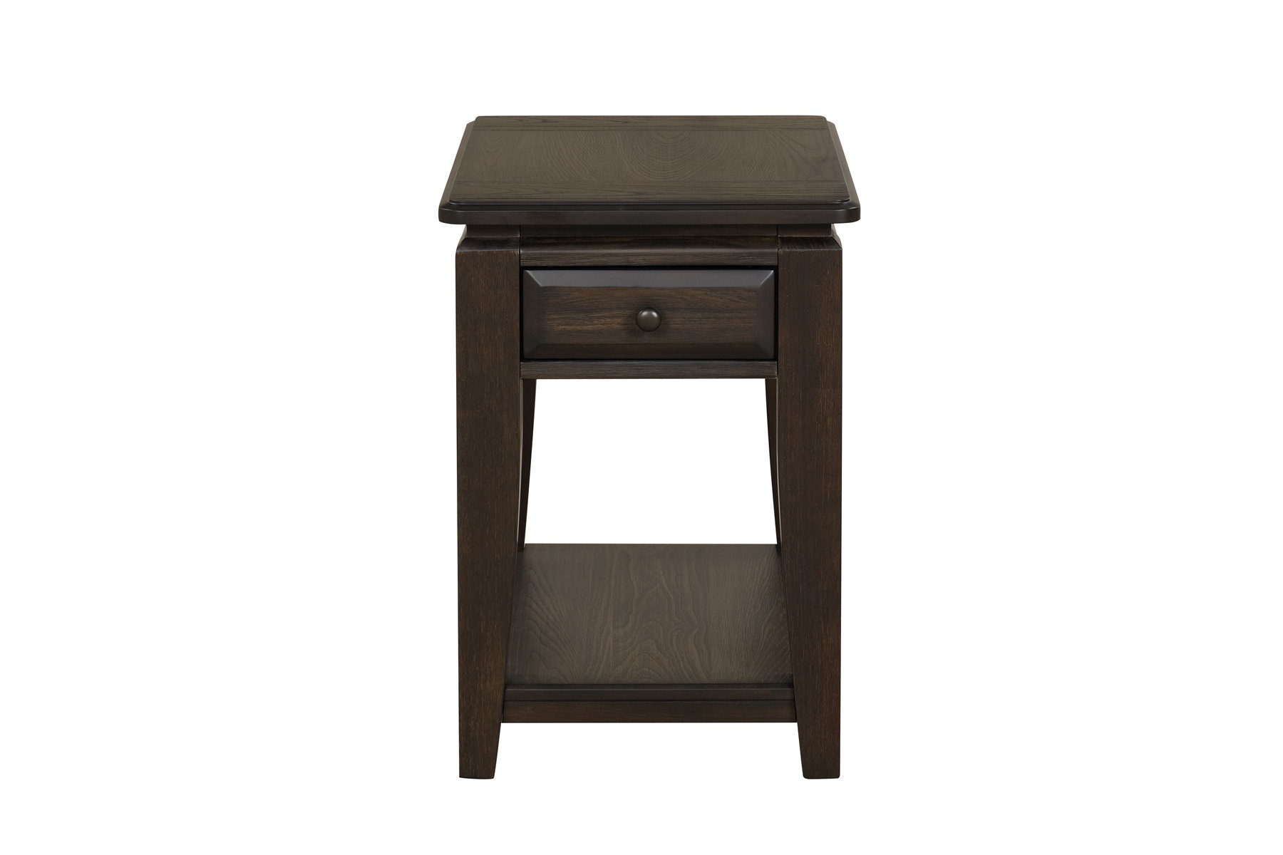 Wrought Studio™ Mahogany Traditional Chairside Table W/ Storage | Wayfair