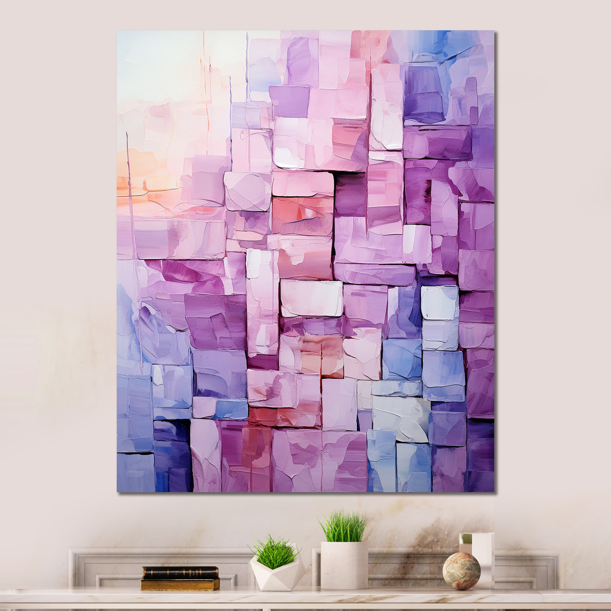 Wrought Studio™ - Abstract Shapes Metal Wall Print | Wayfair