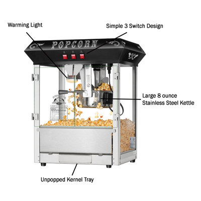 Superior Popcorn Company 8 Oz. Tabletop Popcorn Machine & Reviews | Wayfair