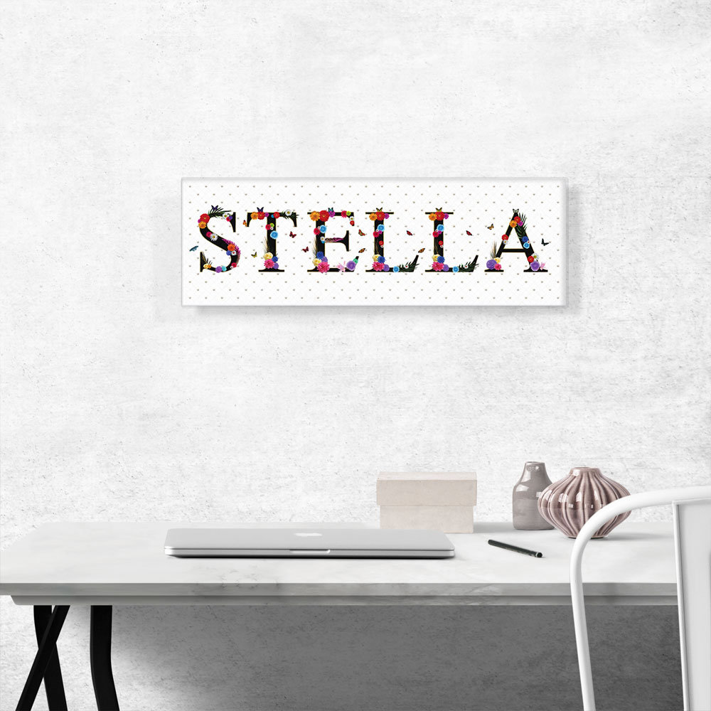 ARTCANVAS STELLA Girls Name Room Decor Canvas Art Print - Wayfair Canada