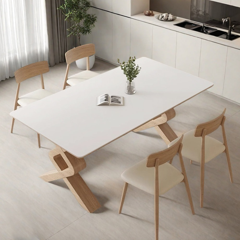 Elamer Simple home rectangular dining table set | Wayfair