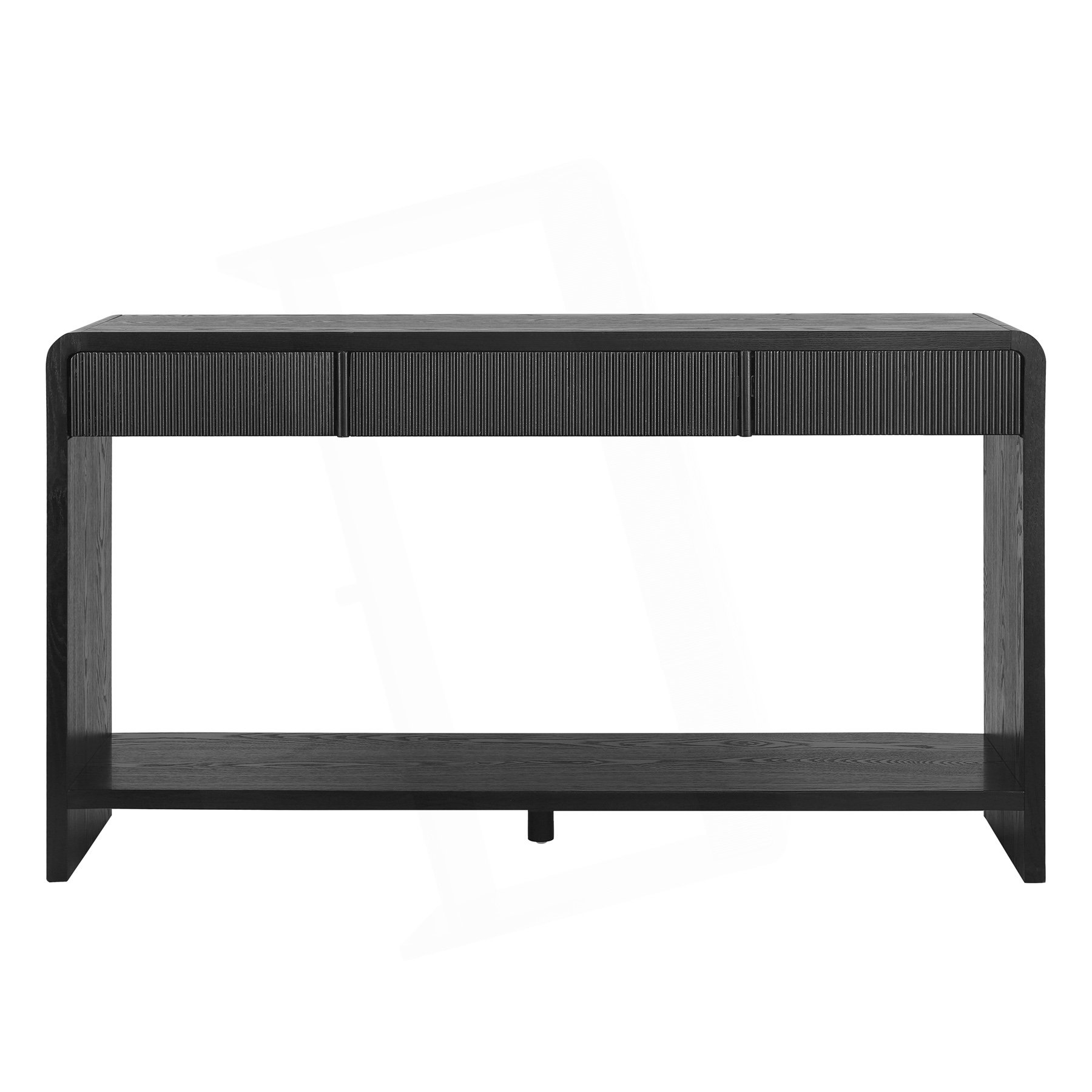 Orren Ellis Modern 3-Drawer Console Table With Vertical Slats | Wayfair