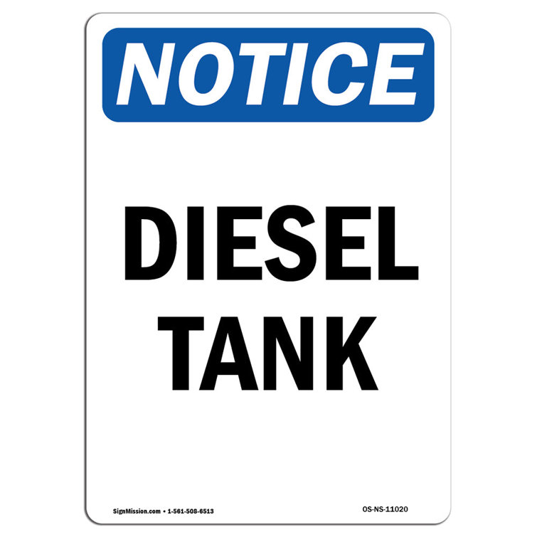 SignMission Diesel Tank Sign | Wayfair