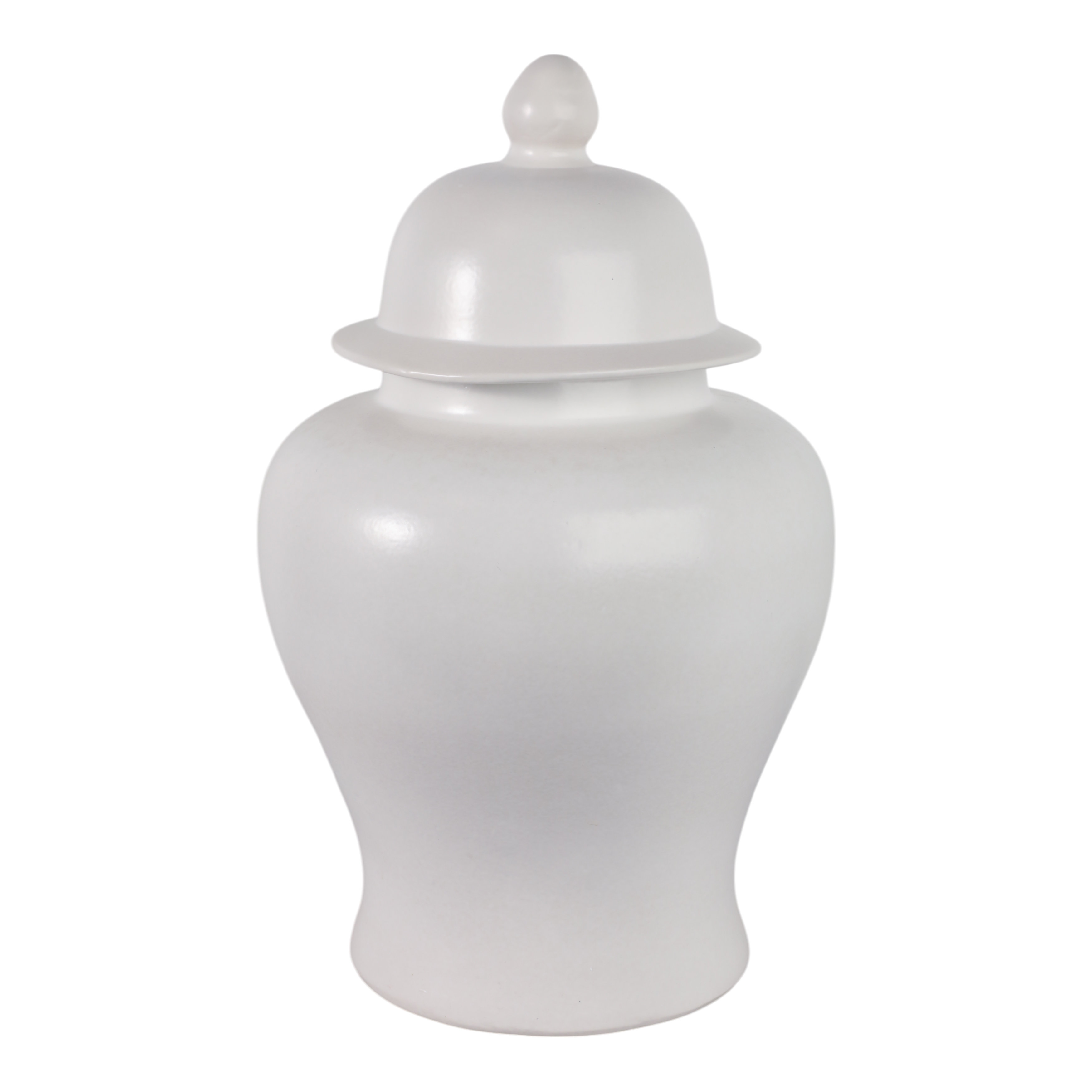 Bungalow Rose Chasten Ceramic Stoneware Jar with Lid Modern Silhouette ...