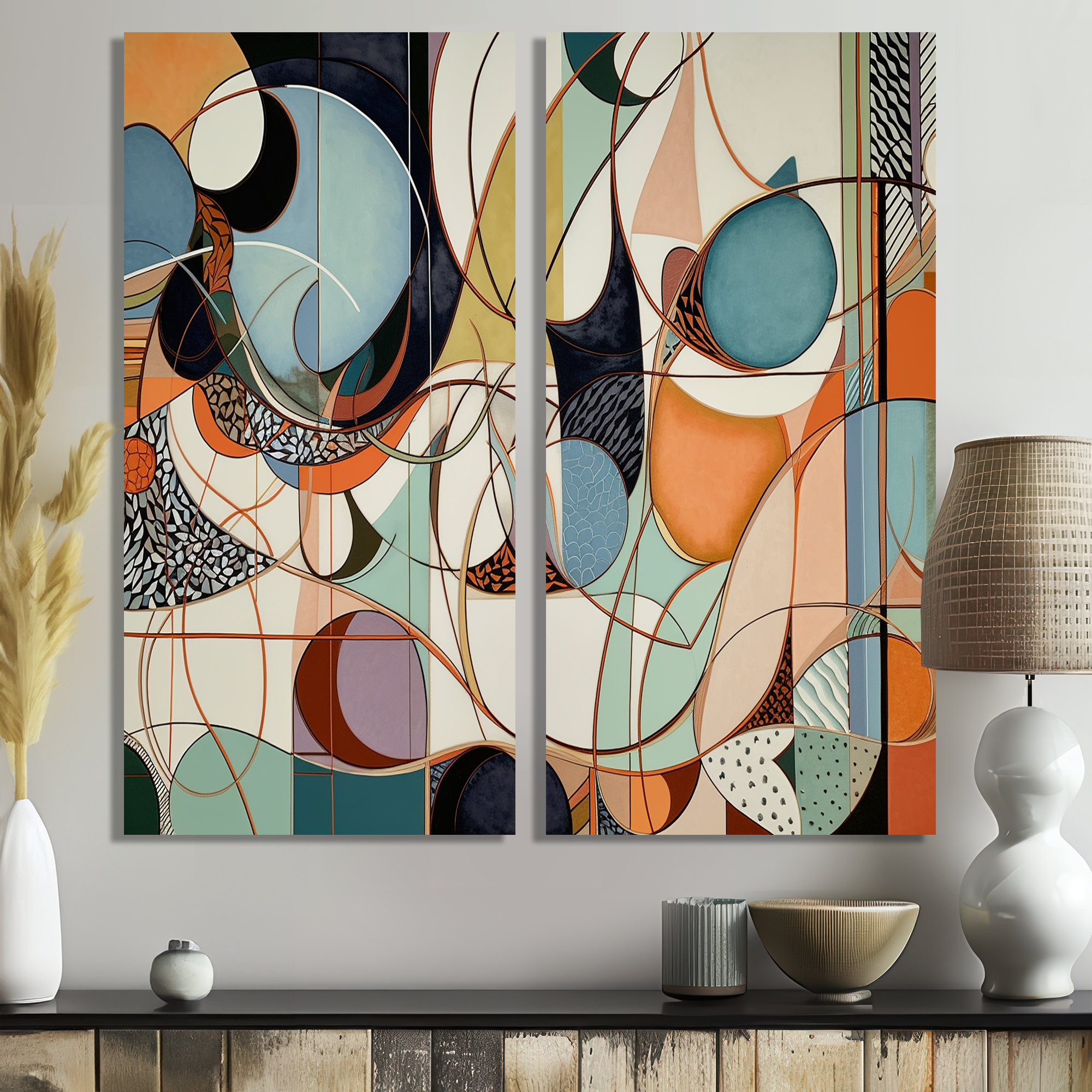 Dakota Fields Pastel Color Boho Artwork II - Modern Wall Art | Wayfair