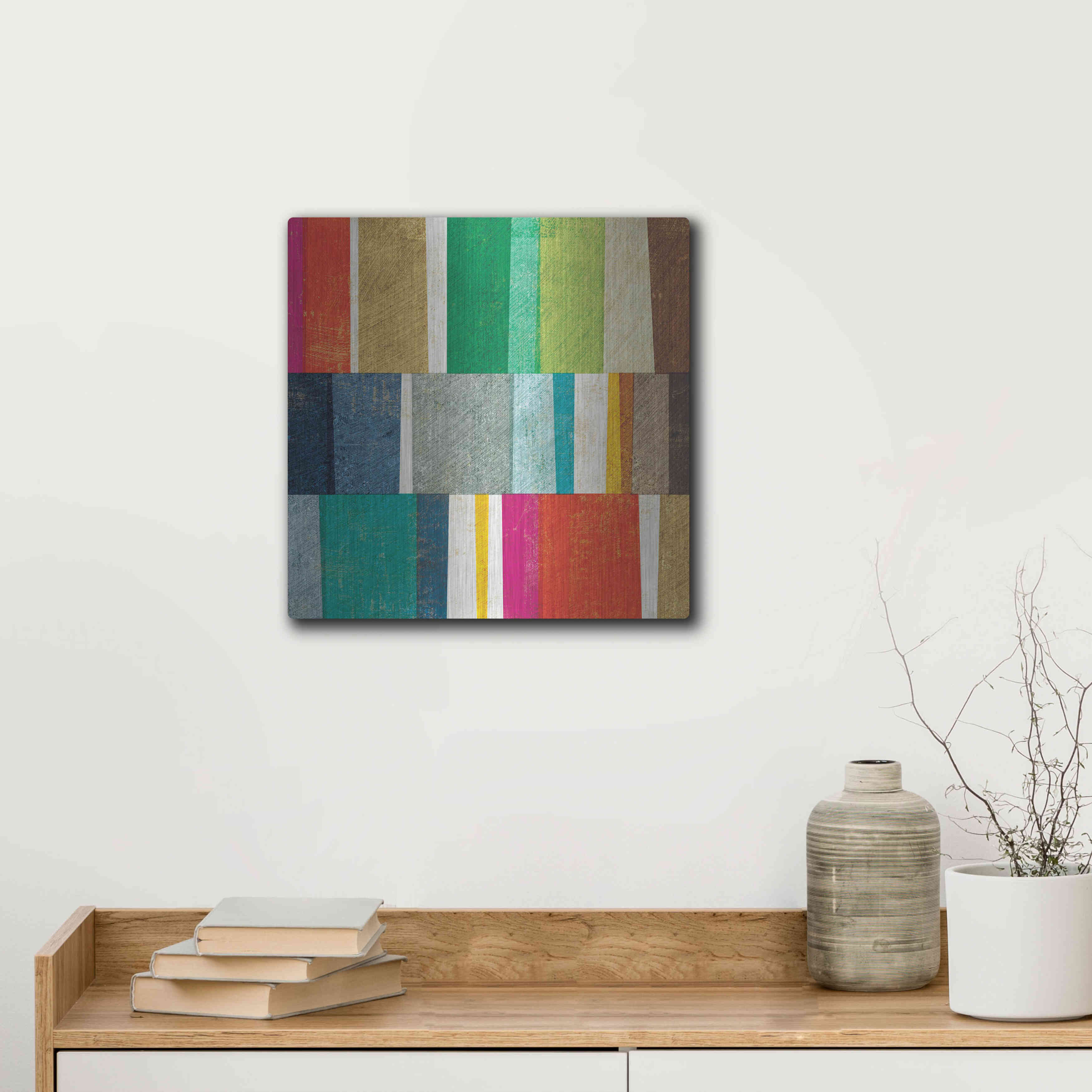 Ivy Bronx 'Colorful Abstract' by Michael Mullan, Metal Wall Art | Wayfair