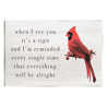 Stupell Industries When I See You Cardinal Phrase by Lil' Rue Graphic ...