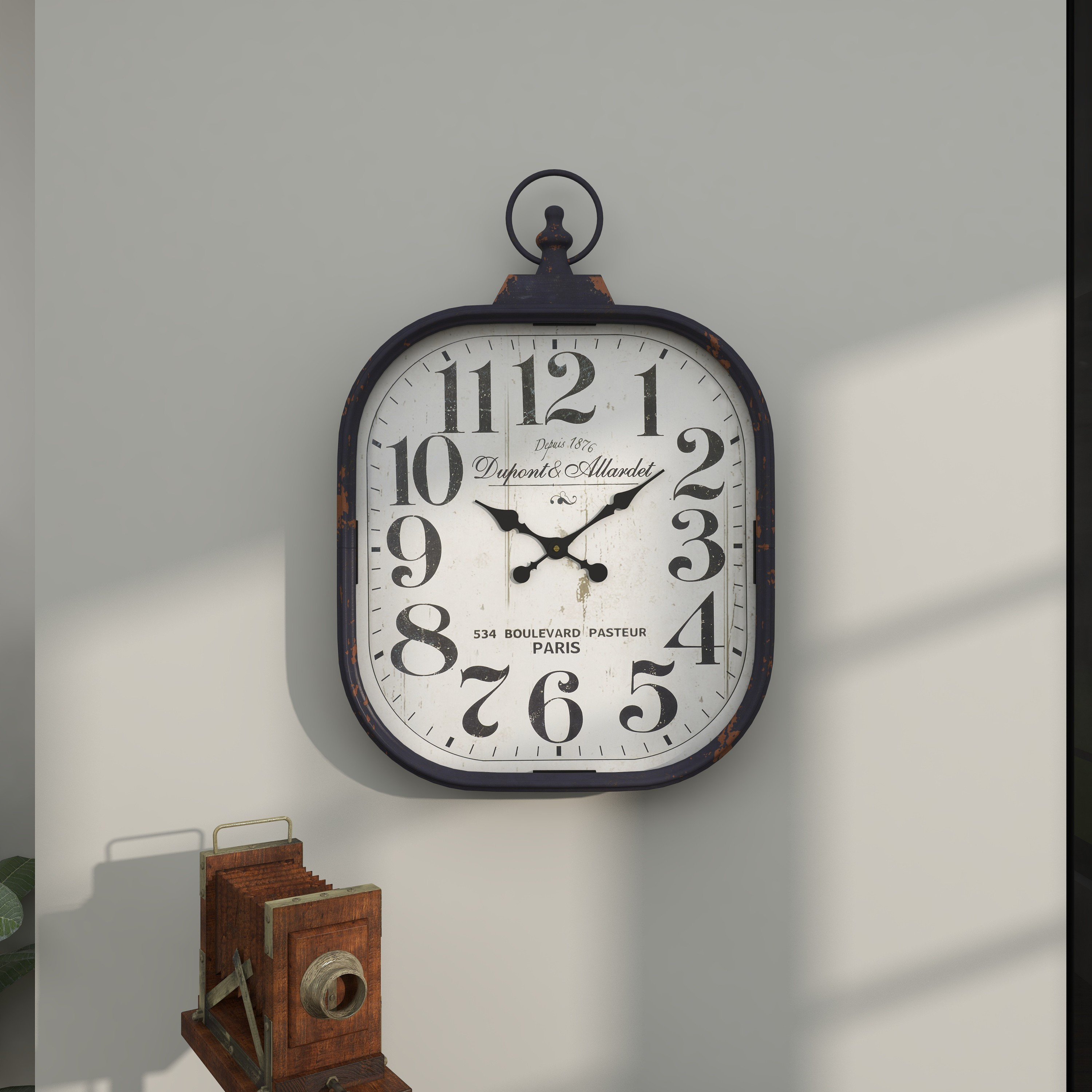 Williston Forge Adylenne Metal Distressed Pocket Watch Style Decorative ...