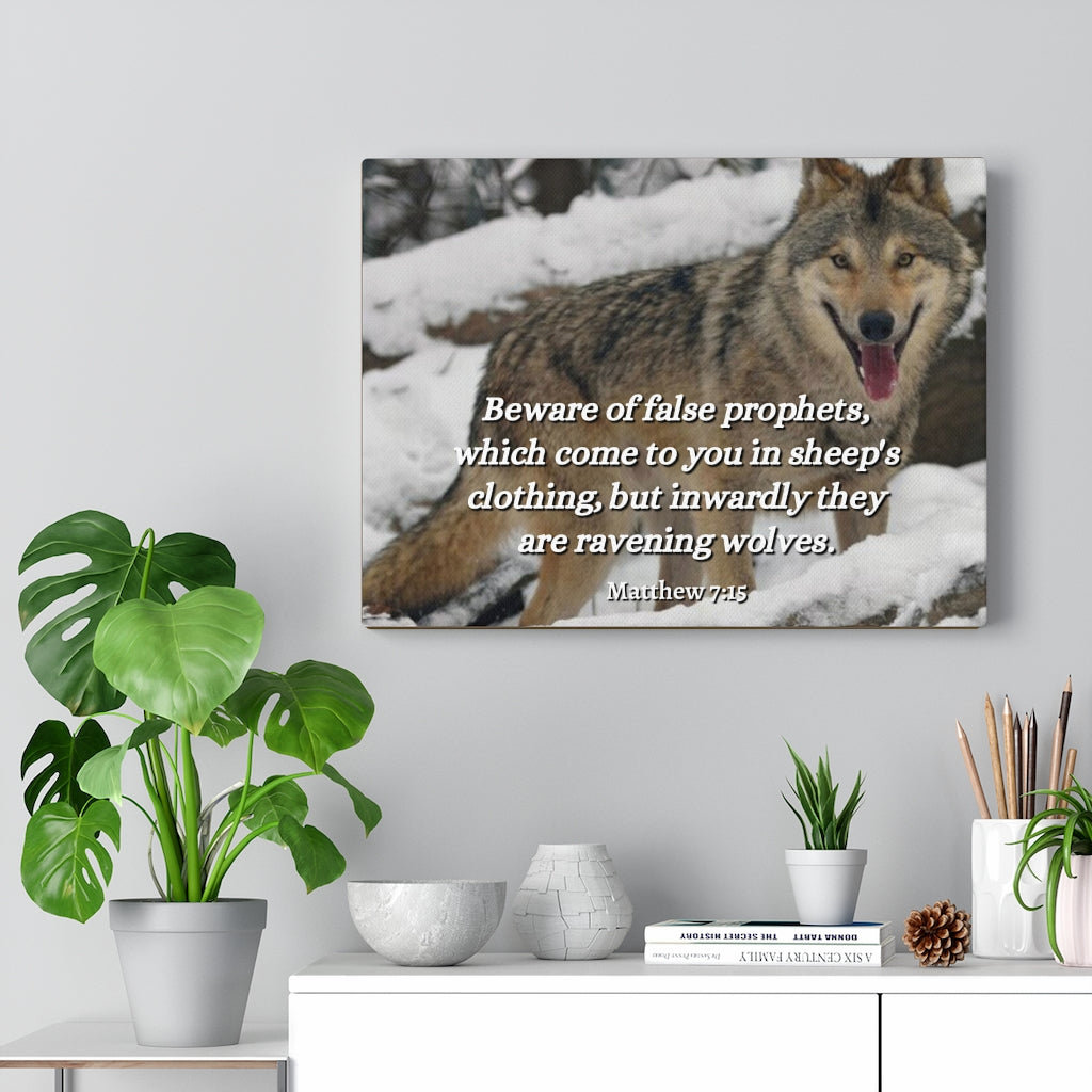 Trinx False Prophets Matthew 7:15 Christian Wall Art Bible Verse Print ...