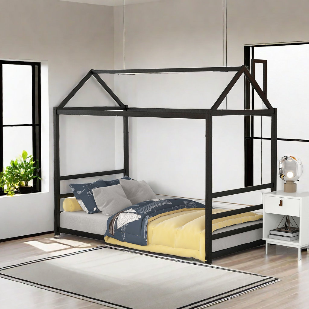 Harper Orchard Aengus Metal Open-Frame Bed | Wayfair