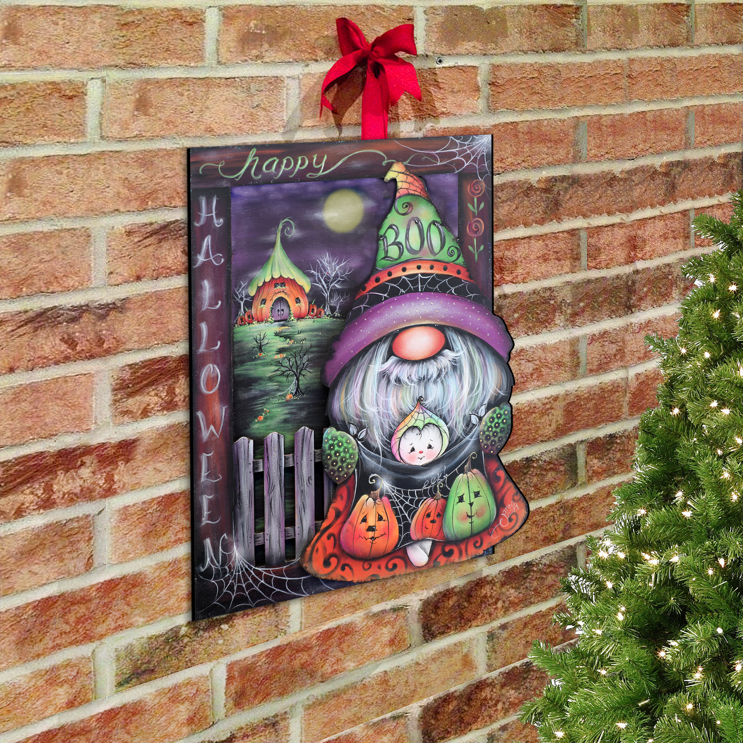 The Holiday Aisle® Haylee Wooden Boo Gnome Wall Décor - Wayfair Canada