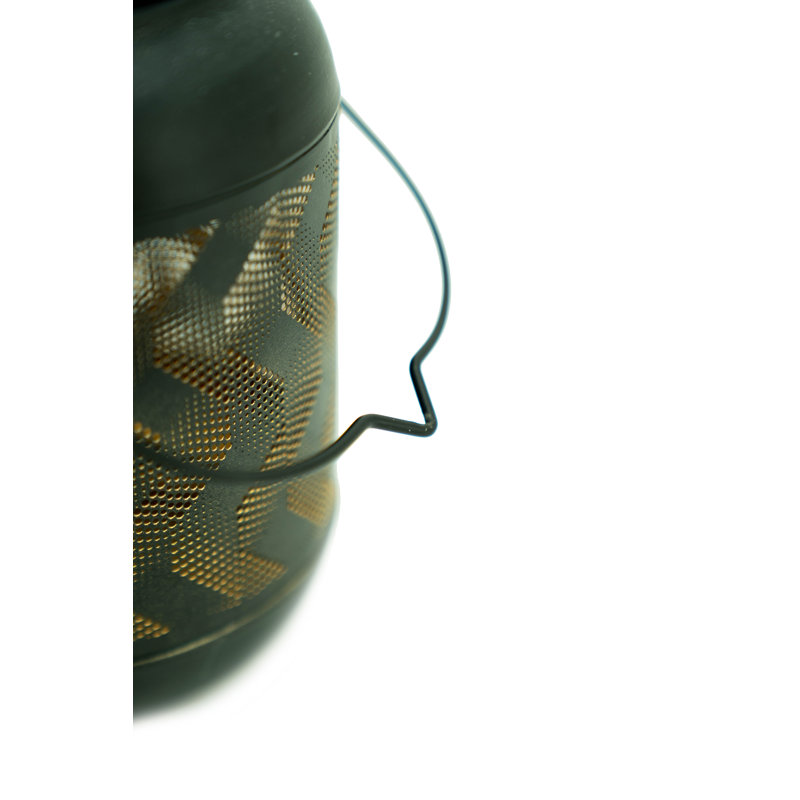 Hi-Line Gift Ltd. Solar Wave Metal Lantern | Wayfair