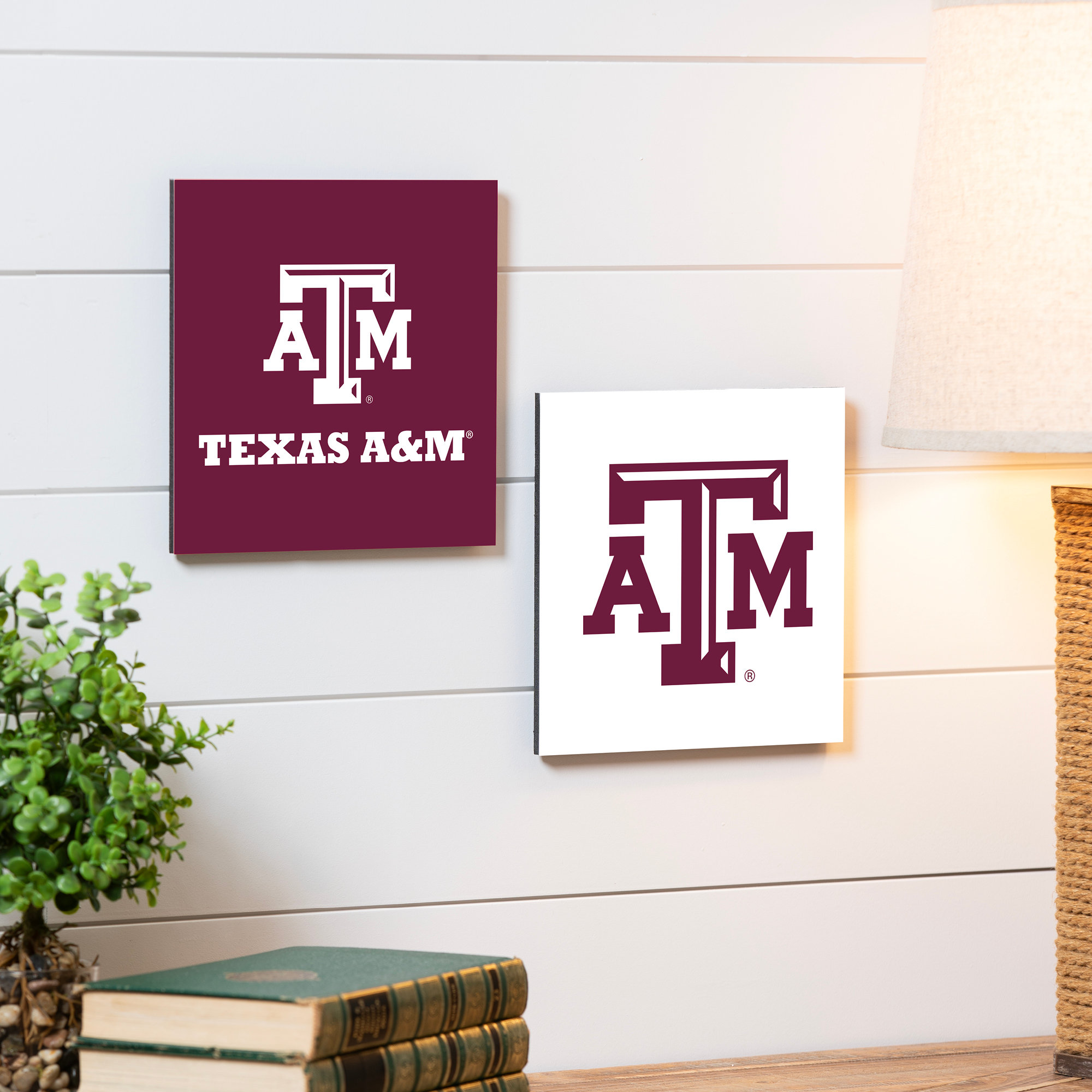 Evergreen Enterprises, Inc Texas A&M Moveable Wall Tile Signs, 2 Piece ...