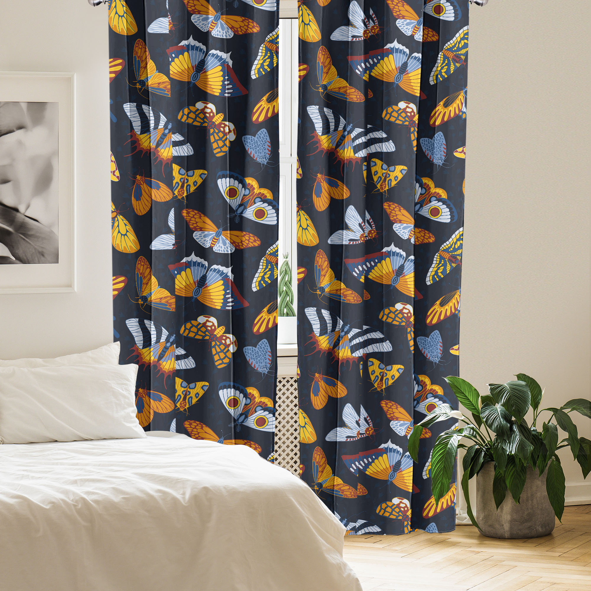 East Urban Home Atyia Microfiber Semi-Sheer Curtain Pair | Wayfair