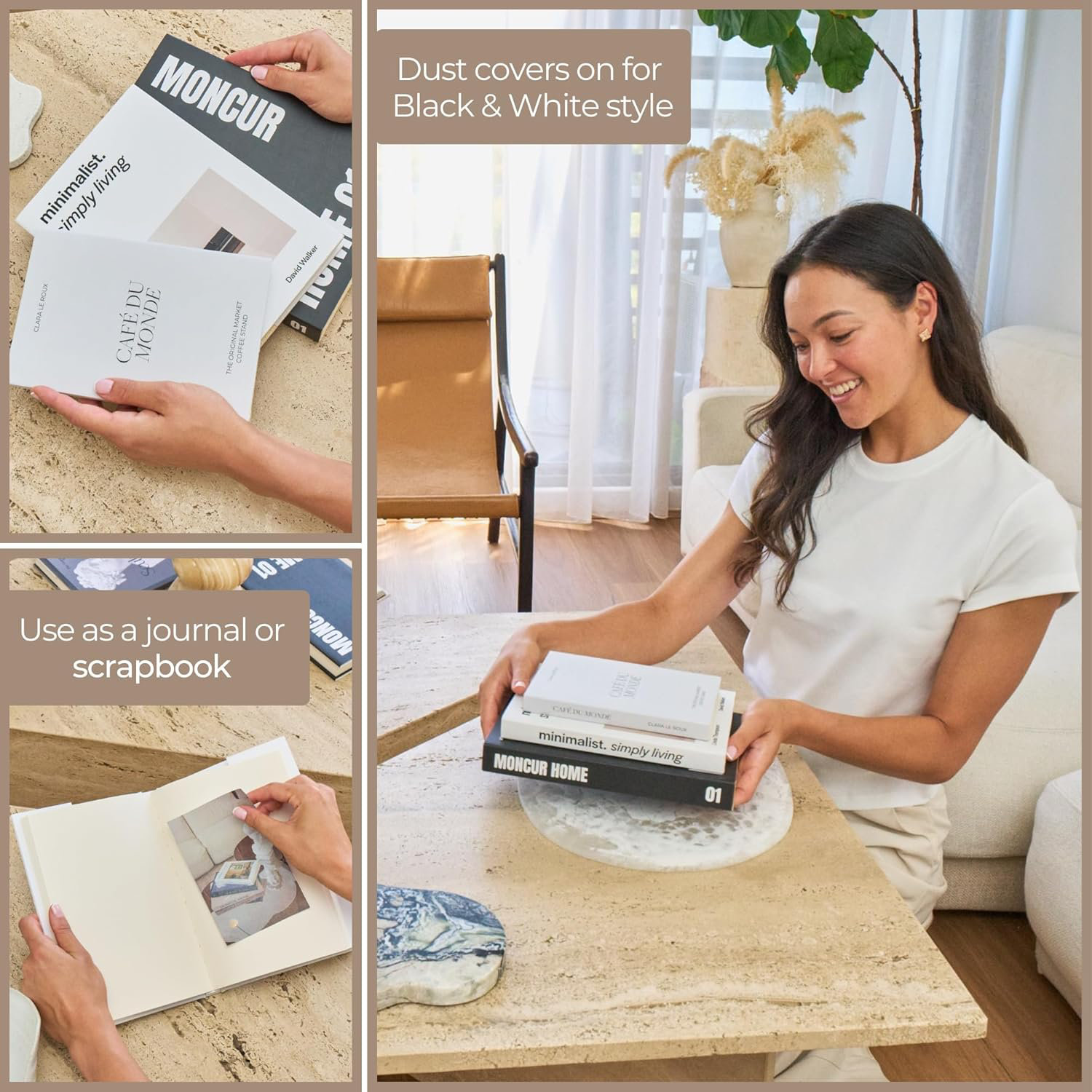 Latitude Run® Fake Books for Decoration Set of 3 Coffee Table Books ...