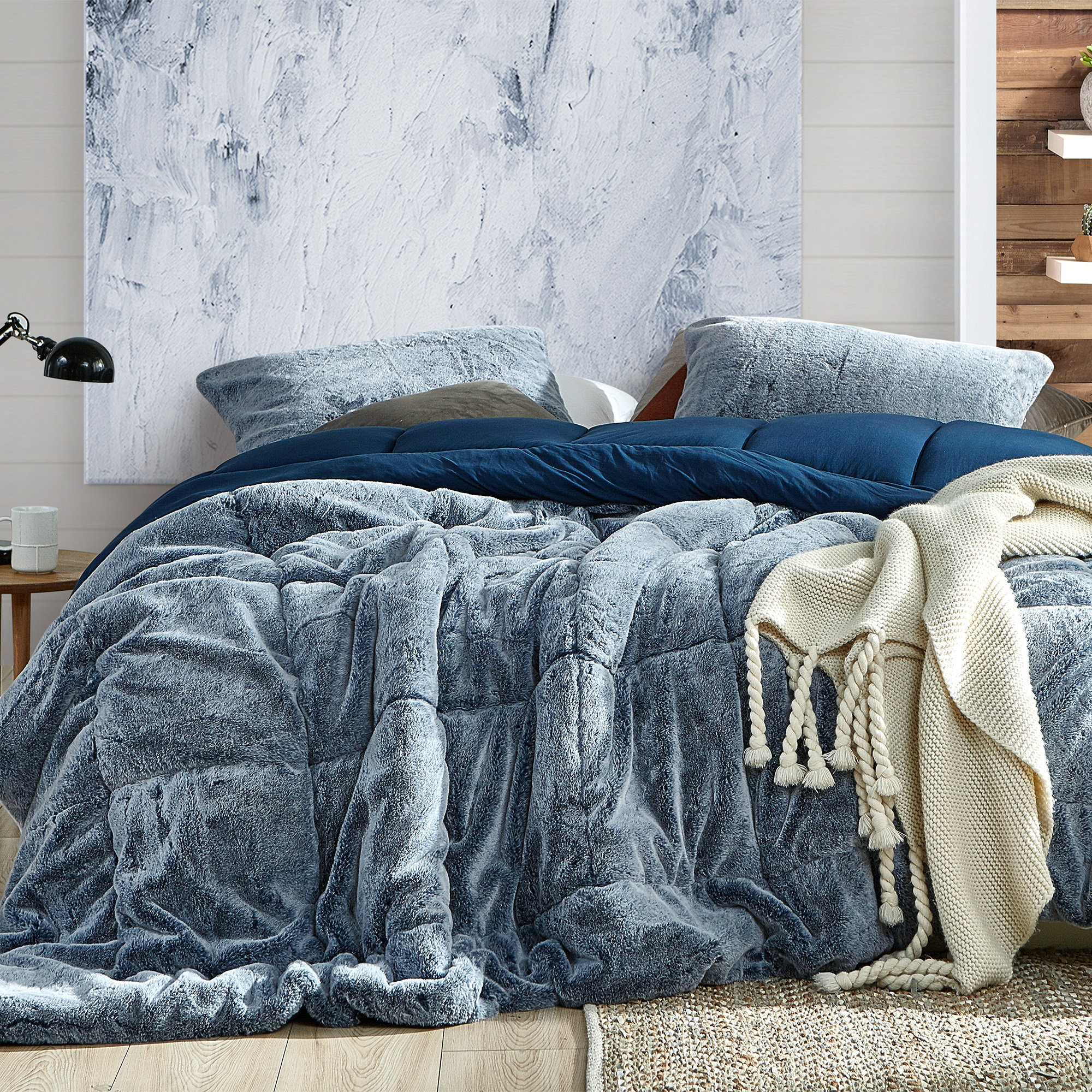 Coma Inducer Aww Buddy Coma Inducer Faux Fur Oversized Comforter Set ...