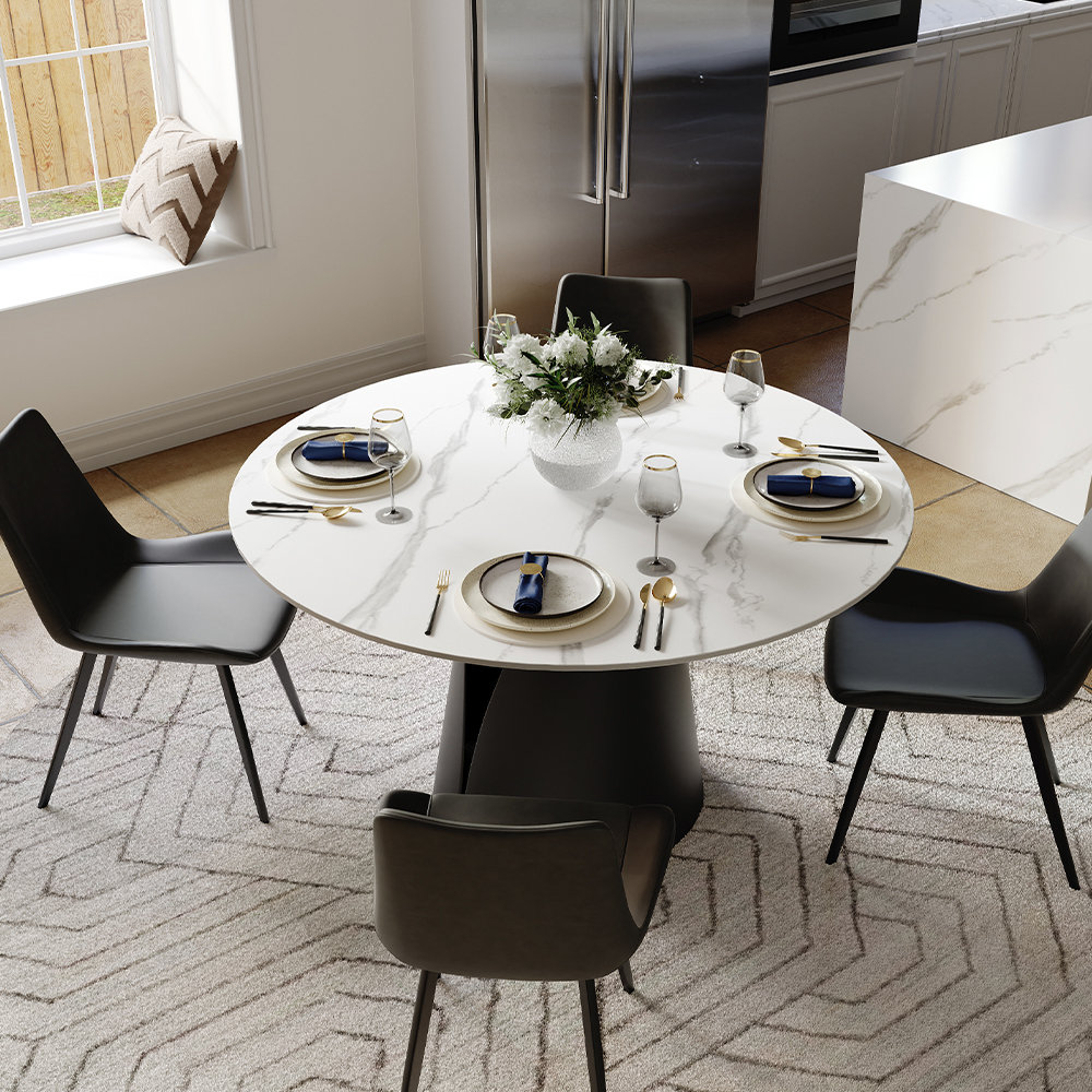 Wrought Studio™ Vera Modern 5/7 Pieces Dining Room Sets, Pre-Assembly ...