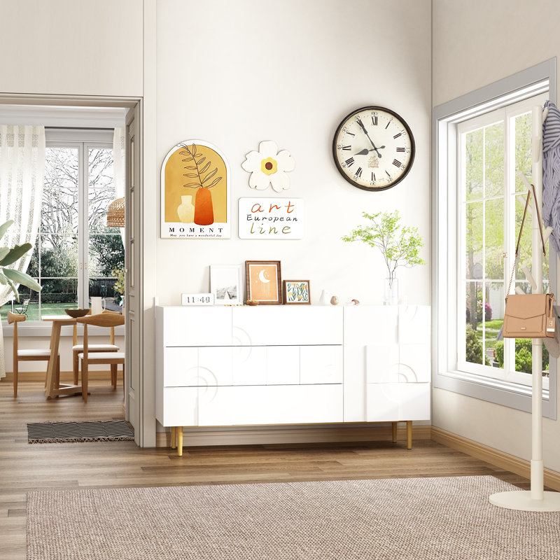 George Oliver Quron 55.1'' W Sideboard With Cabinet And 3-Drawer | Wayfair