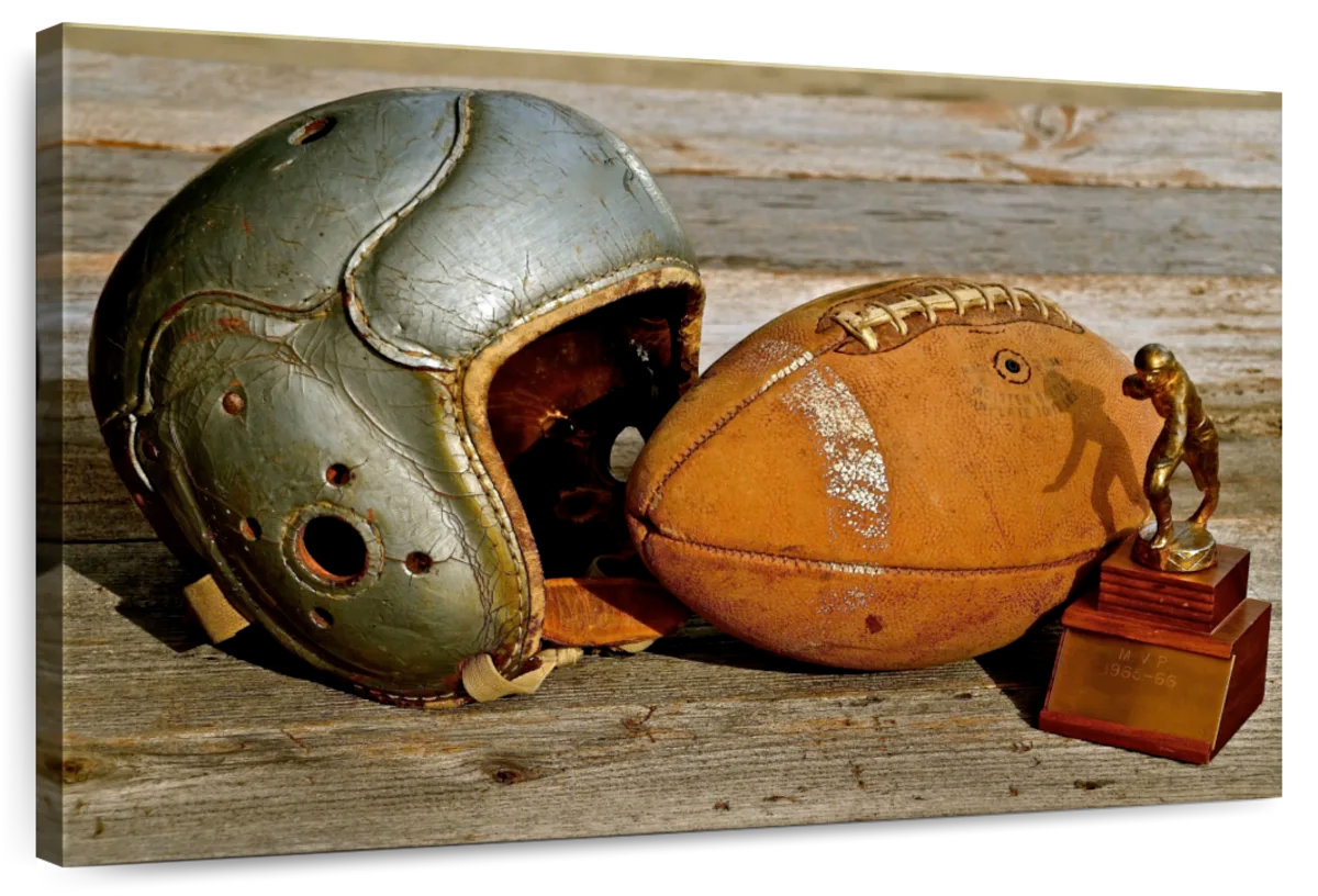 Ebern Designs Sireci Vintage Rustic Football | Wayfair