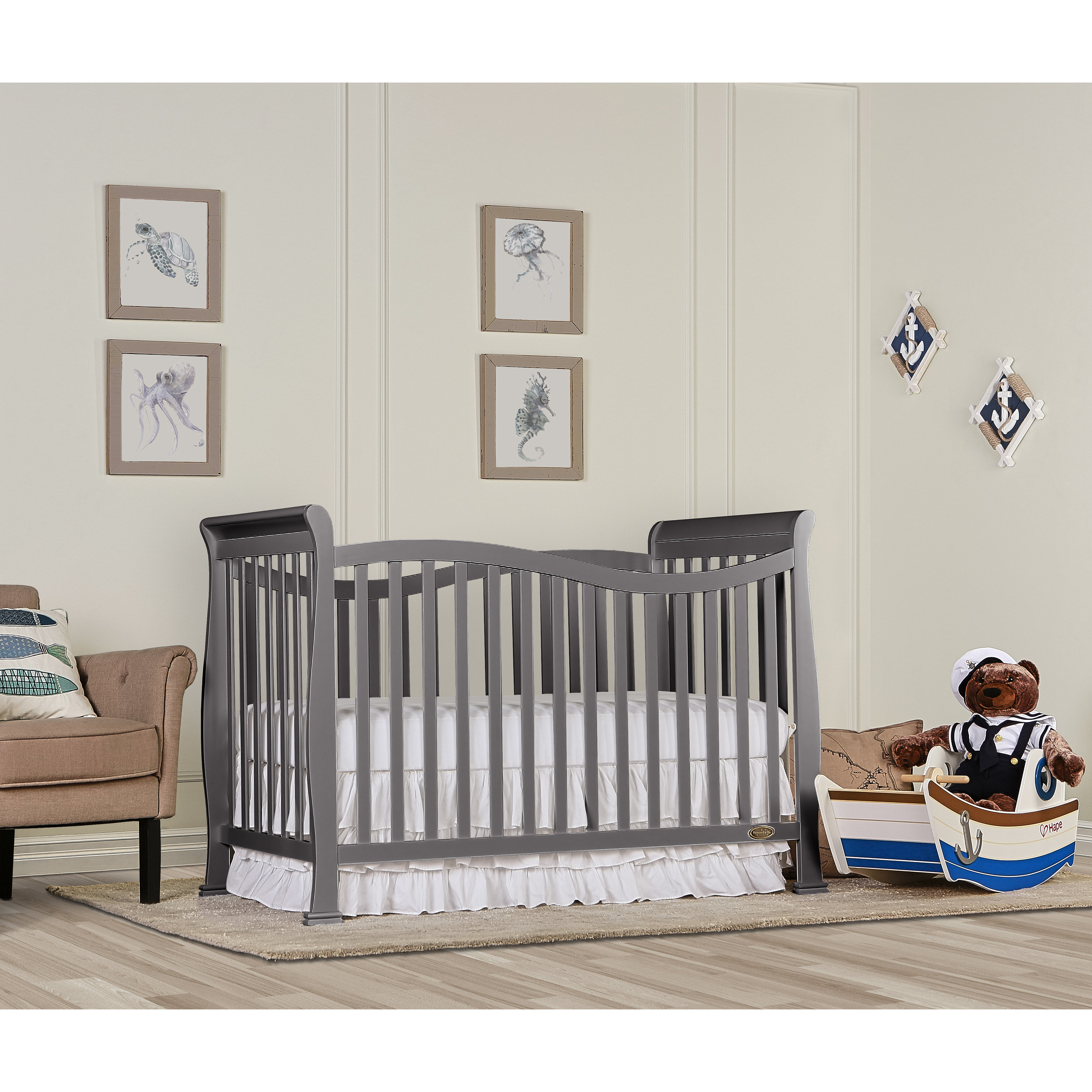 Harriet Bee Violet 7-in-1 Convertible Crib & Reviews | Wayfair