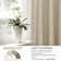 Ebern Designs Janie Linen Blend Semi Sheer Curtain Pair & Reviews | Wayfair