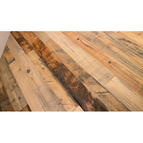 Heirloum(tm) Reclaimed Wood Wall Paneling in Tan & Reviews | Wayfair