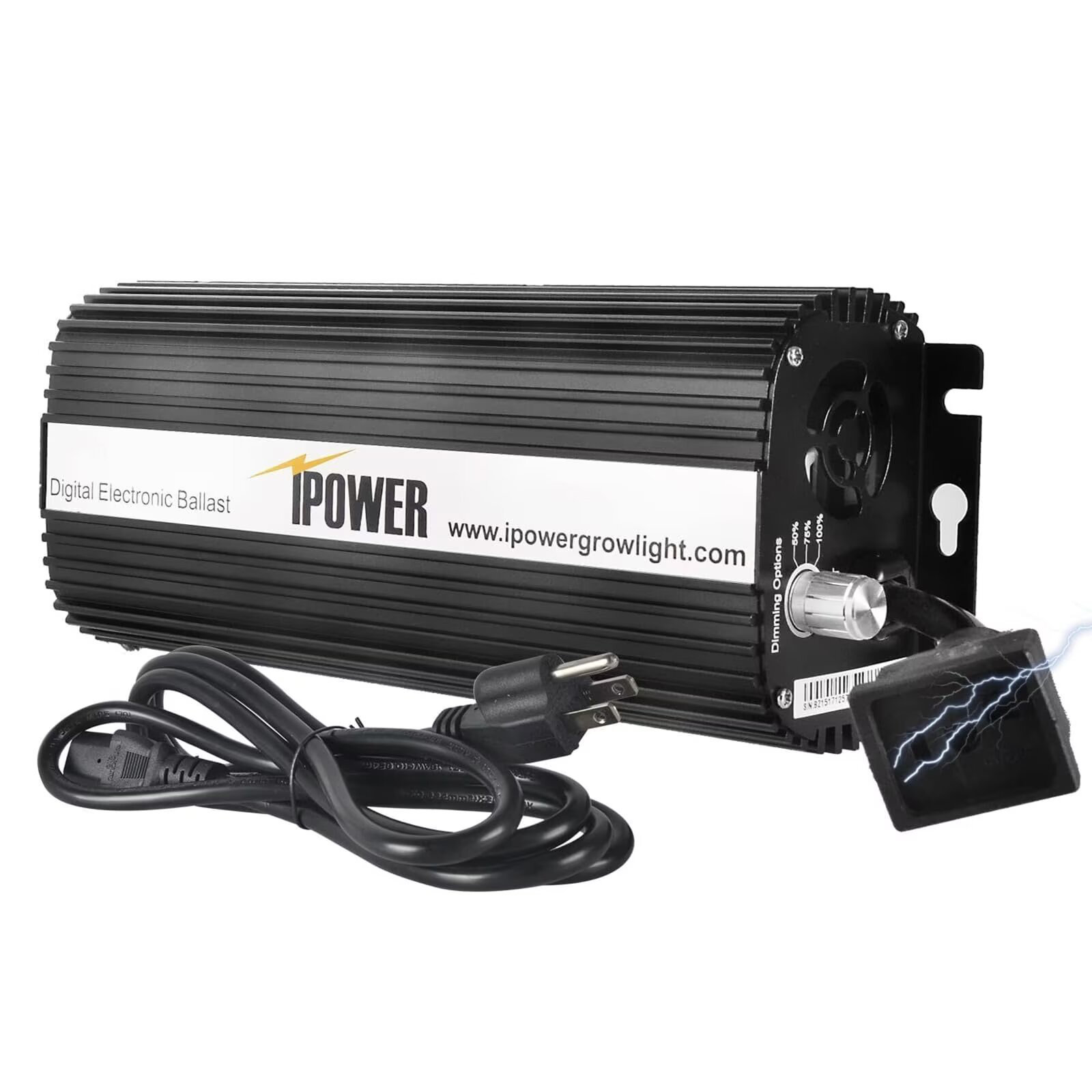 iPower Ballast, Digital Dimmable Electronic Horticulture Ballast for Hydroponic HPS MH Grow ...